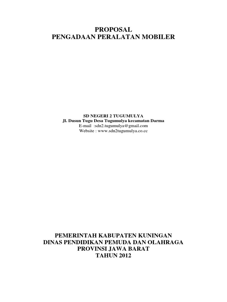 Contoh Proposal Mebel | PDF