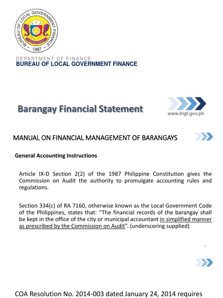 Barangay Financial Management Manual | PDF | Revenue | Taxes