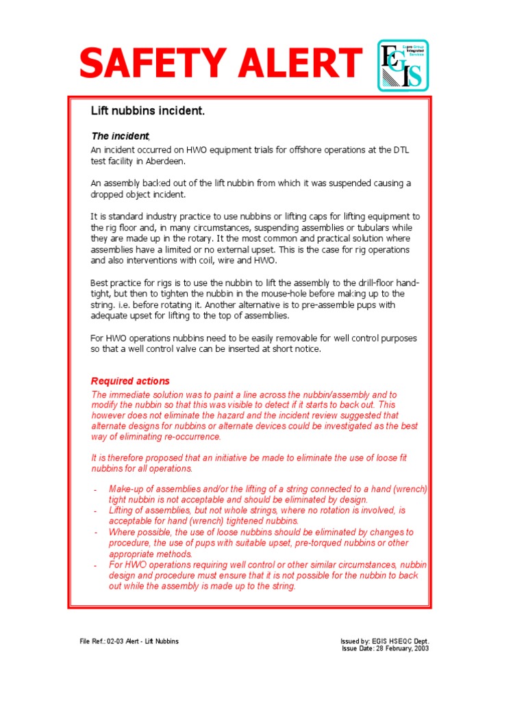 EGIS Lift Nubbins | PDF | Elevator