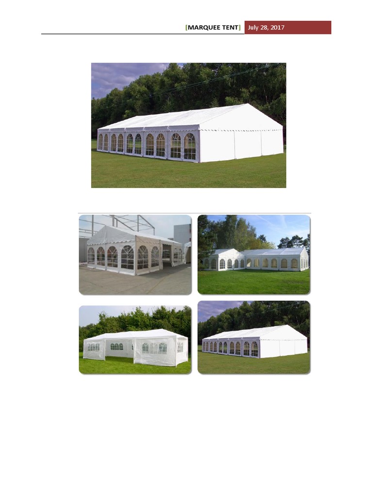 Marquee Tent | PDF