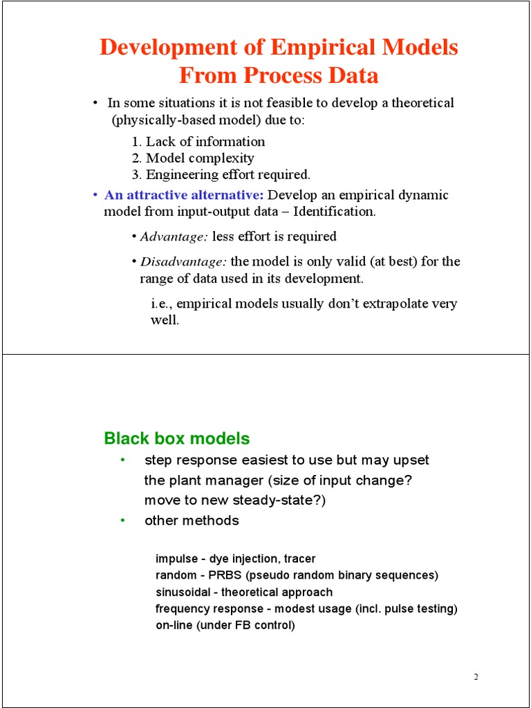Development of Empirical Models From Process Data: - An Attractive ...