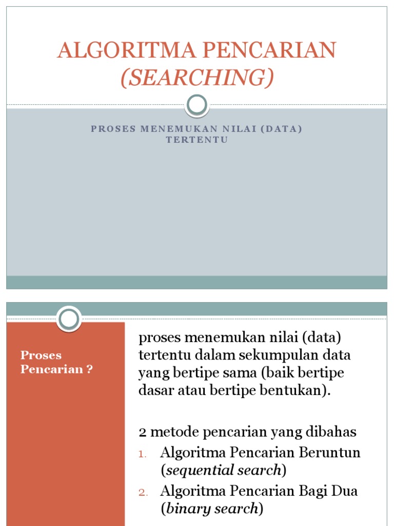 Algoritma Pencarian | PDF