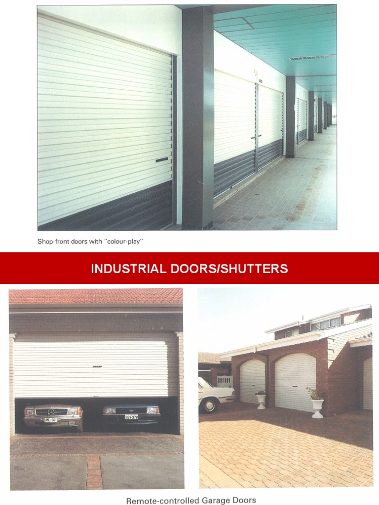Industrial Doors/Shutters | PDF | Door | Track (Rail Transport)
