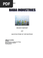 Pet Bottle Recycling Project Report | PDF | Recycling | Plastic