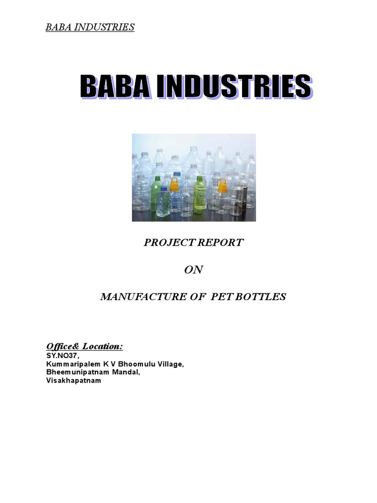Project Report On BOTTLES | PDF | Materials | Chemical Substances