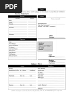 Cashflow 101 Game Sheet | PDF | Expense | Credit