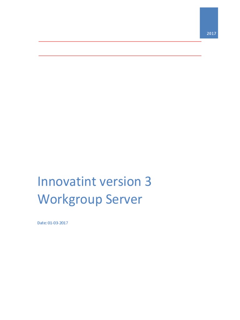 Innovatint Workgroup Server Guide | PDF | File Transfer Protocol | Replication (Computing)