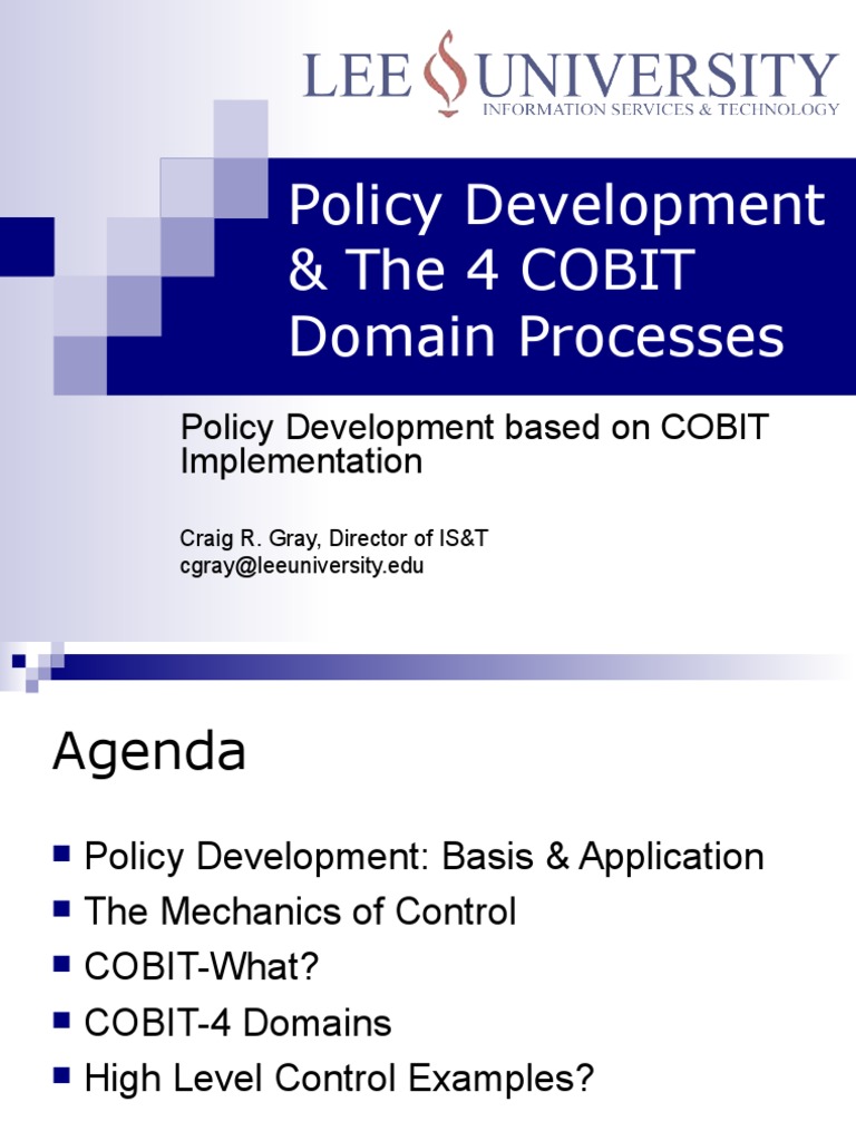 Policy Development & The 4 Cobit Domain Processes | PDF | Cobit ...