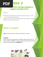 Input Devices Presentation | PDF