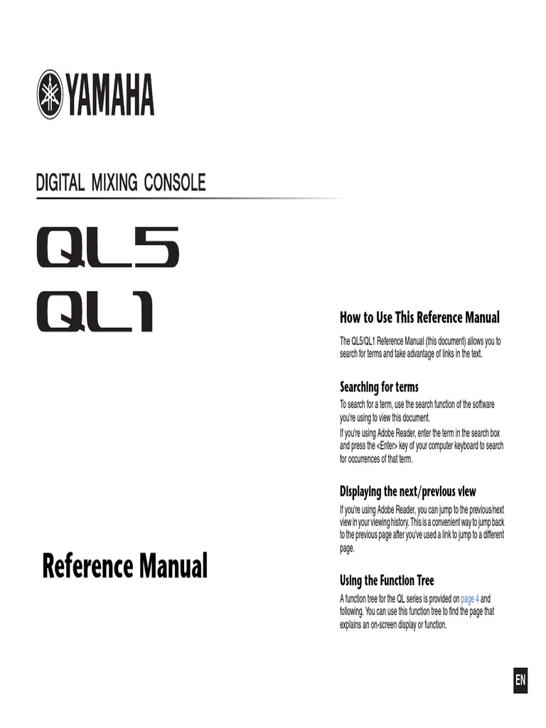 QL5 Reference Manual | PDF | Amplifier | Audio Engineering