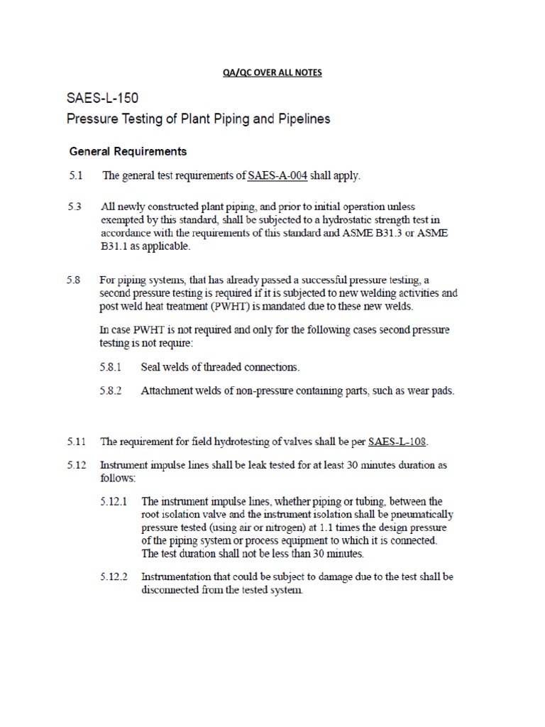 QA/QC Over All Notes | PDF | Welding | Construction
