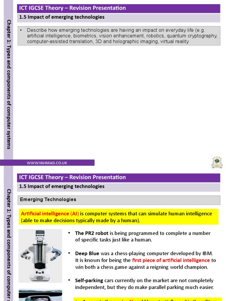 Impact of Emerging Technologies | PDF | Holography | Artificial ...