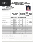 BSC Marksheet 3RD Year | PDF | Vocational Education | Academic Degree