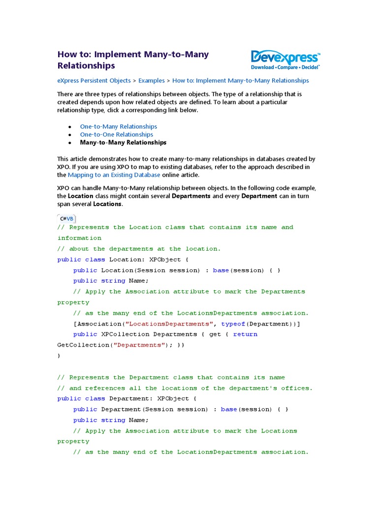 Many To Many | PDF | Databases | Information Retrieval