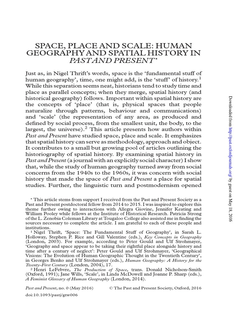 Space Place and Scale Human Geography An | PDF | Space | Geography