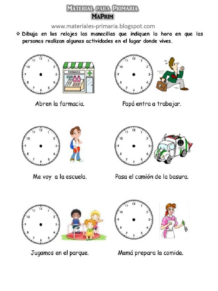 Lectura y Uso Del Reloj | PDF