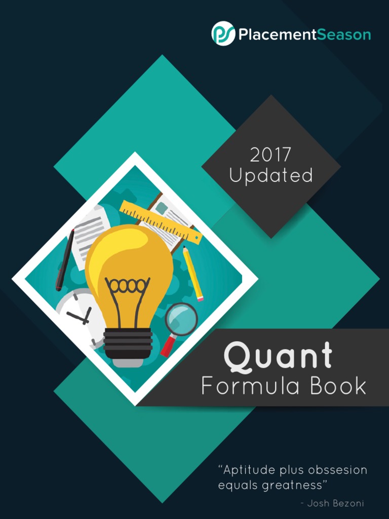 Quant Formula Book 2017 | PDF | Numbers | Fraction (Mathematics)
