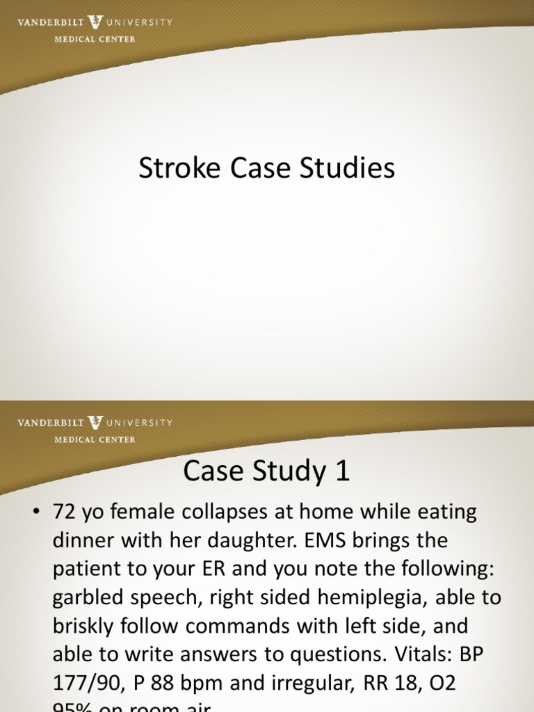 7 Stroke Case Studies Final Turning Point Pdf
