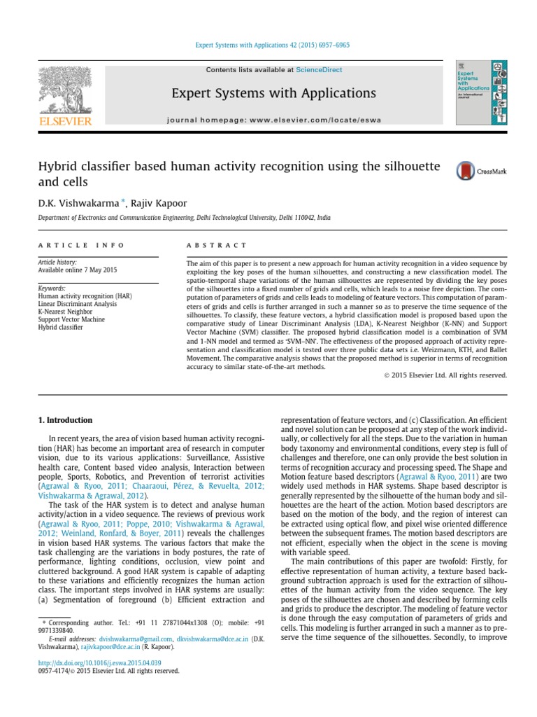 Hybrid classifier improves human activity recognition accuracy | PDF ...
