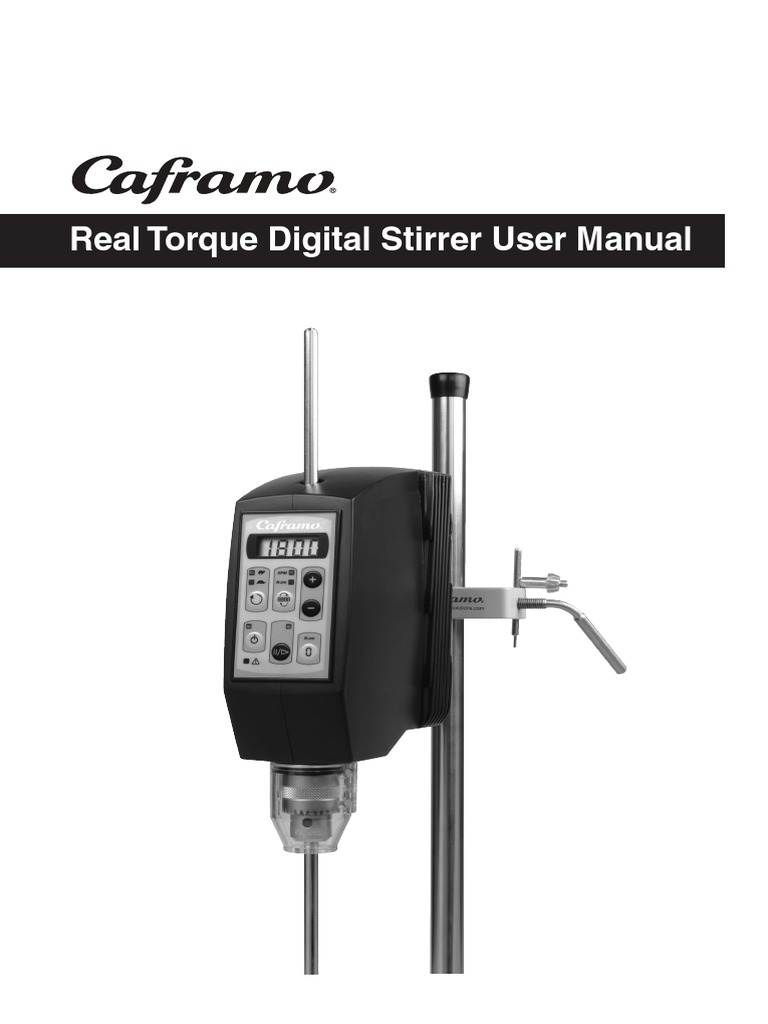 Real Torque Digital Stirrer User Manual | PDF | Electric Motor ...