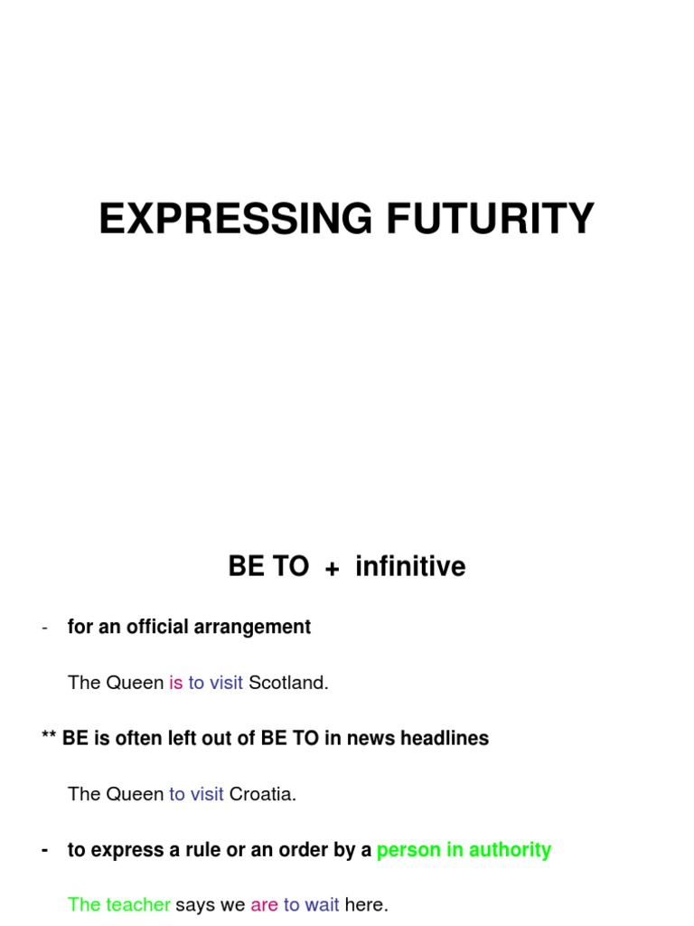 Expressing Futurity | PDF | Grammar | Syntax