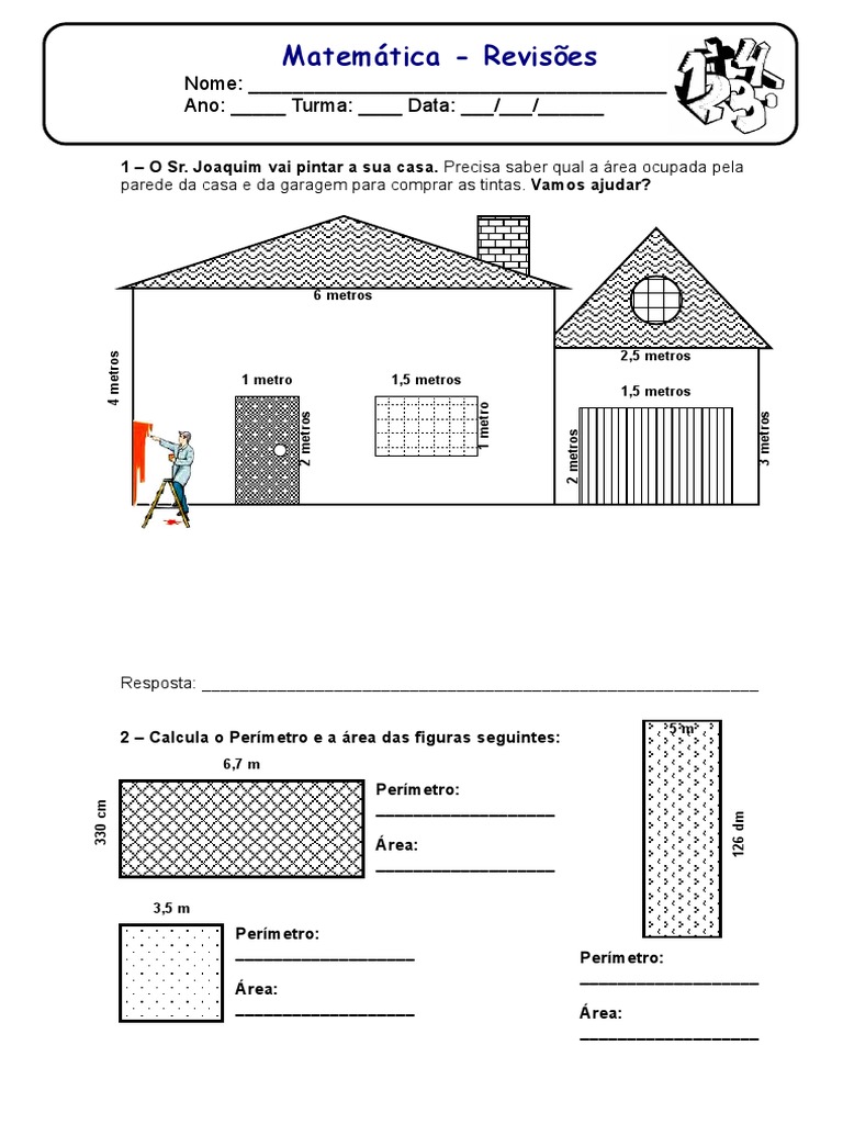 Áreas e Perimetros 4º Ano | PDF
