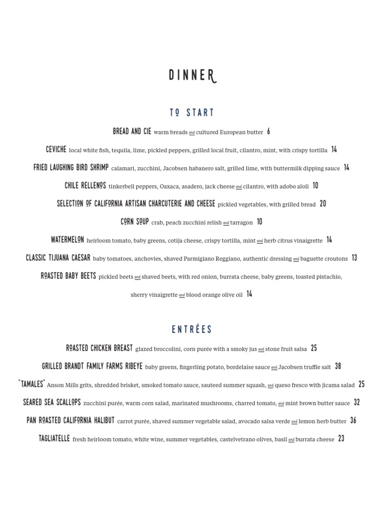 Trade Menus | PDF | Pickling | Salad