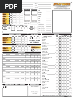 T2K Alpha Character Sheet (Fillable) | PDF | Leisure | Weaponry