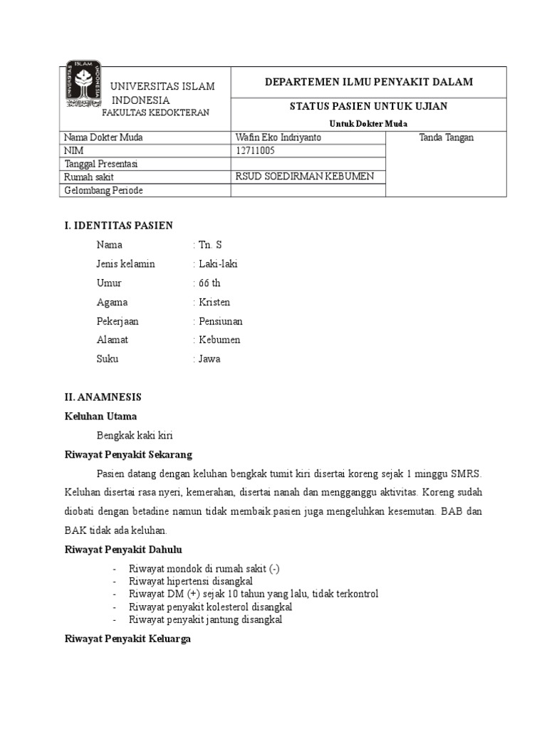 Laporan Kasus Ulkus DM | PDF