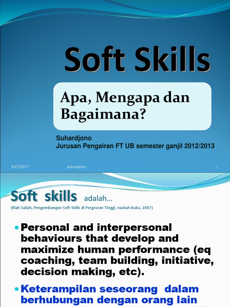 1b Soft Skills Contoh | PDF