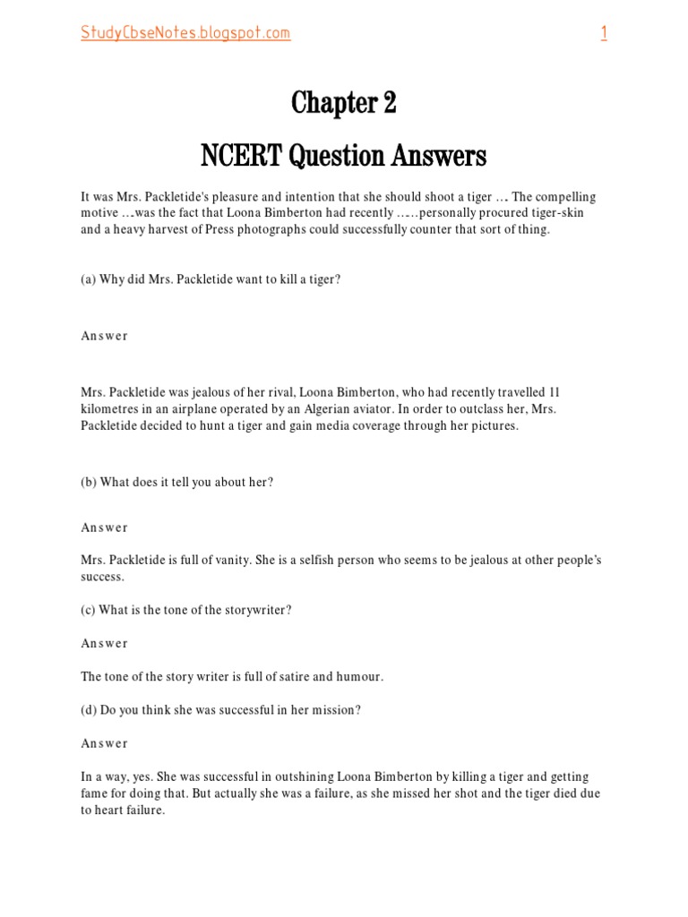 Chapter 2 Question Answers | PDF | Satire | Humour