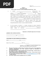 Maternity Certificate Form-B | PDF