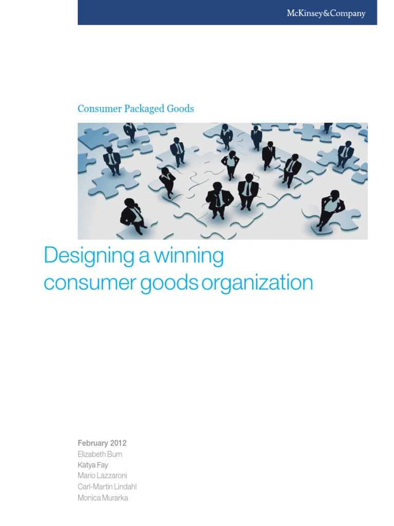 Designing A Winning Consumer Goods Organization | PDF | Research And ...