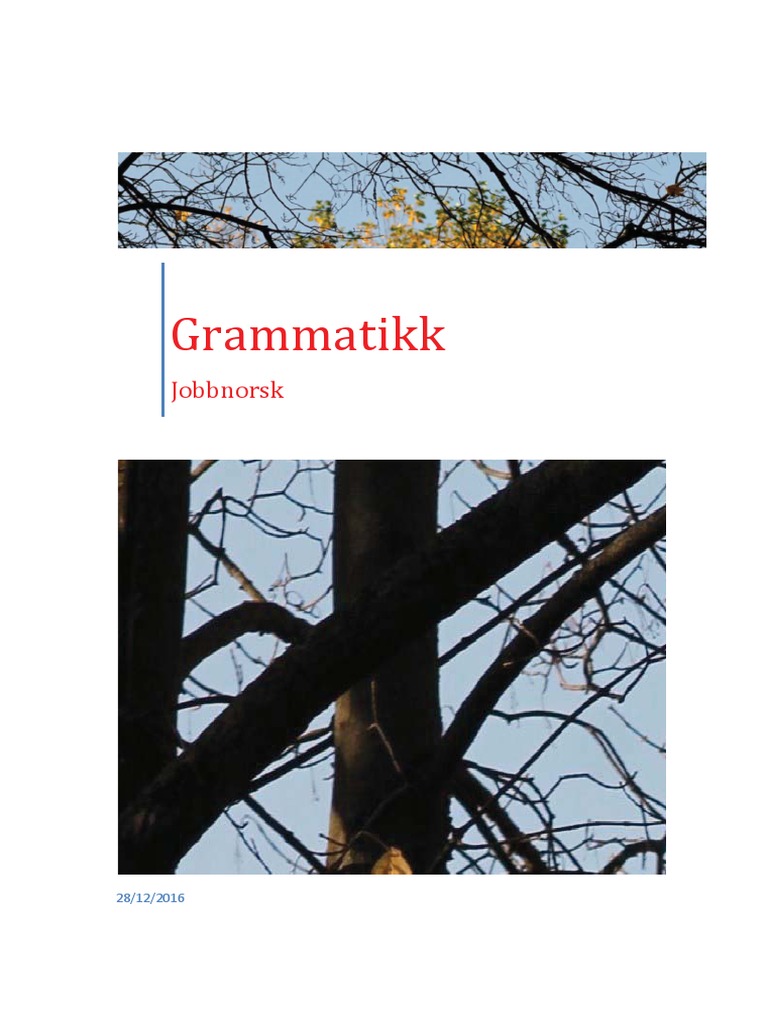 Grammatikk Jobbnorsk | PDF