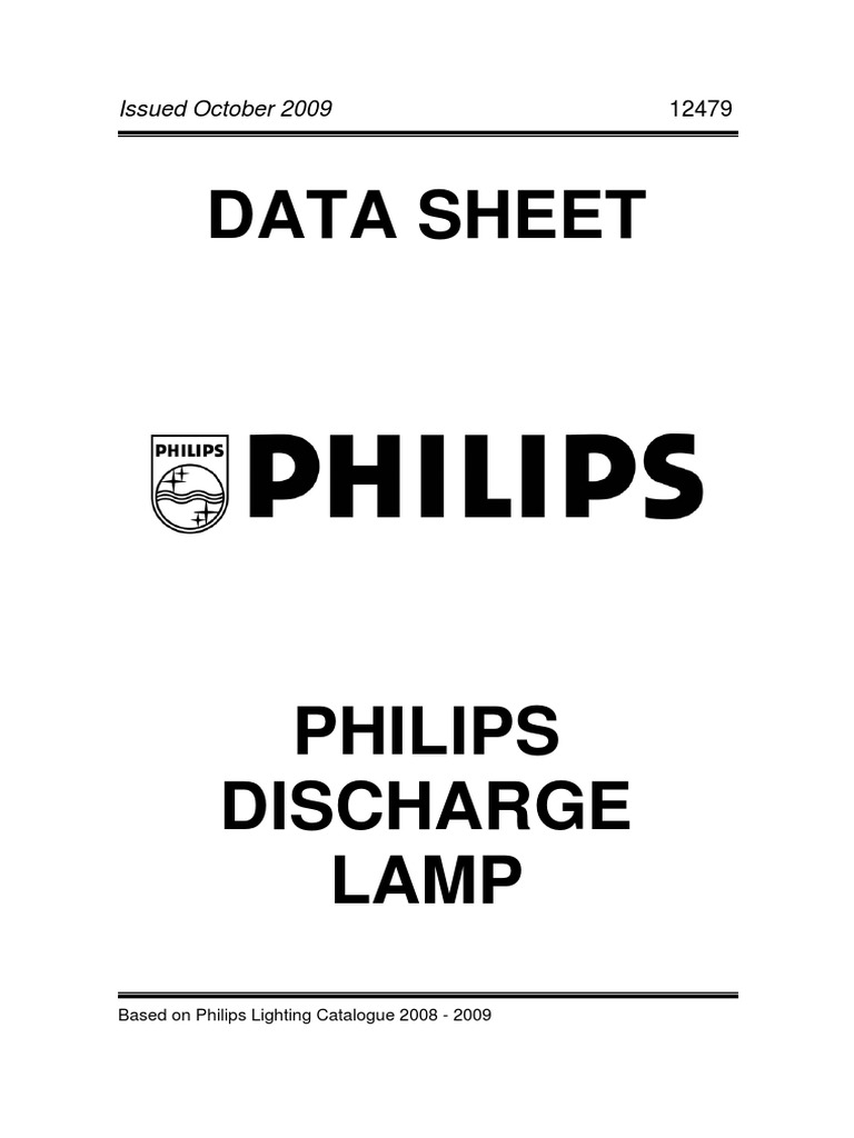 Philips Discharge Lamp PDF | PDF | Lighting | Fluorescent Lamp