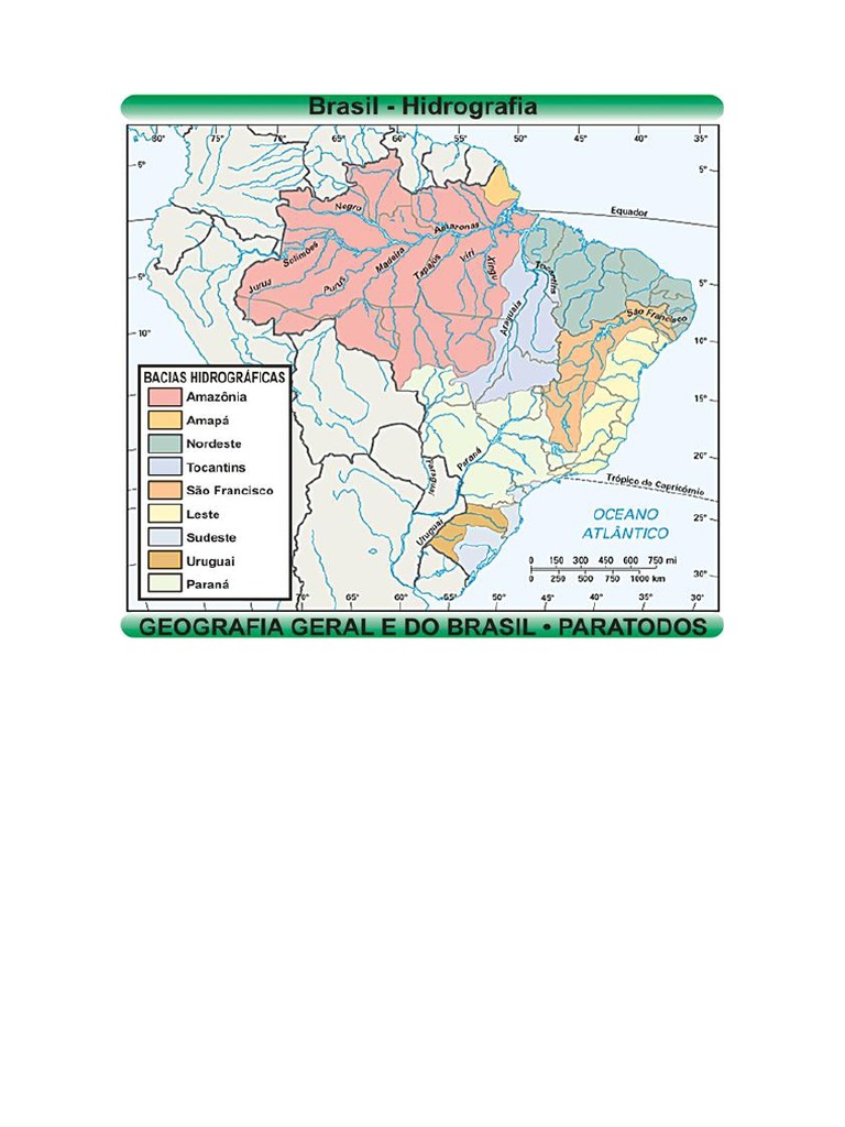 Mapa Brasil Hidrografia | PDF