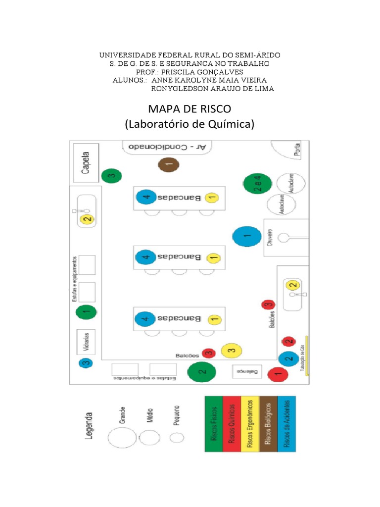 Mapa de Risco - UFERSA | PDF | Esterilização (Microbiologia) | Química