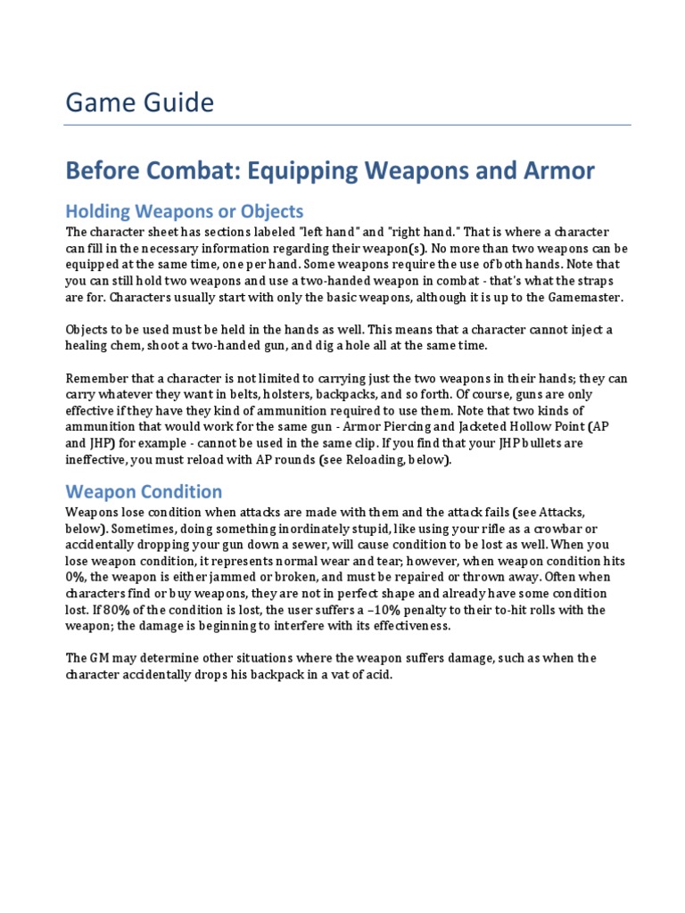 Fallout Game Guide | PDF | Acute Radiation Syndrome | Ammunition