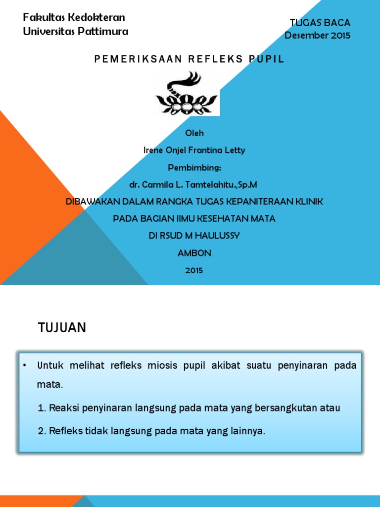 Pemeriksaan Refleks Pupil | PDF