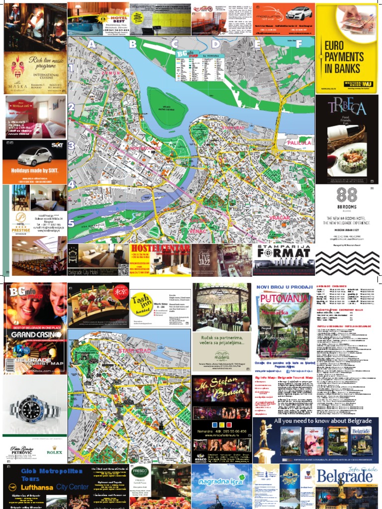Mapa Beograda | PDF | Leisure | Business