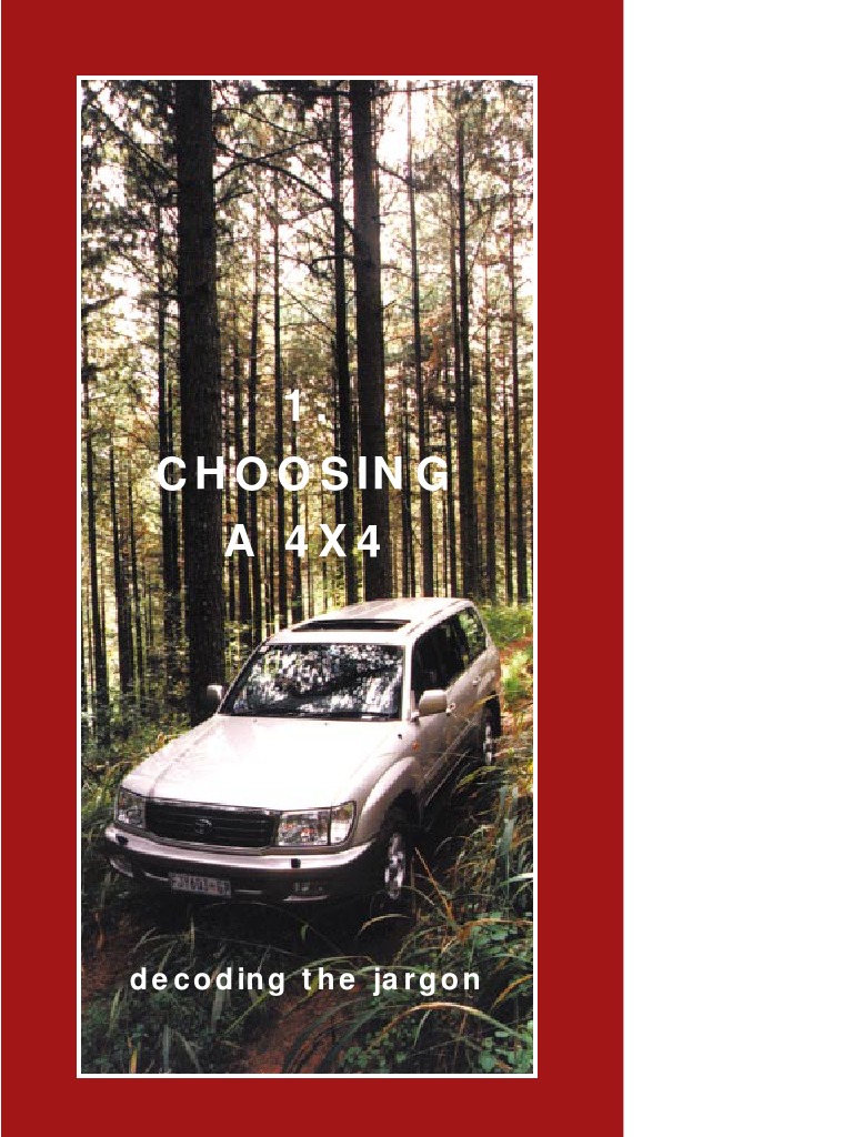 Choosing A 4x4 | PDF | Four Wheel Drive | Transmission (Mechanics)