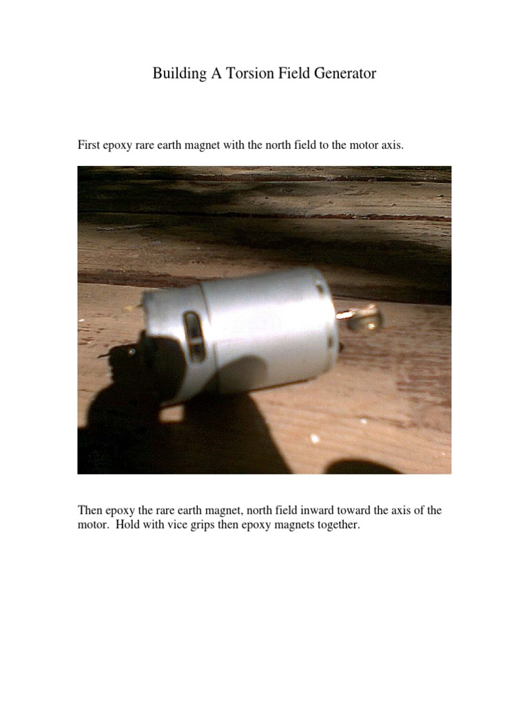Building A Torsion Field Generator | PDF