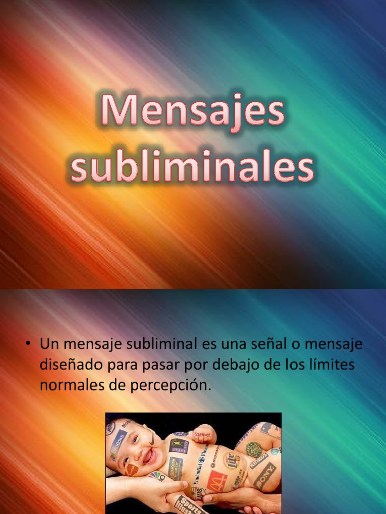 Exposicion Mensajes Subliminales | PDF | Conceptos psicologicos | Science