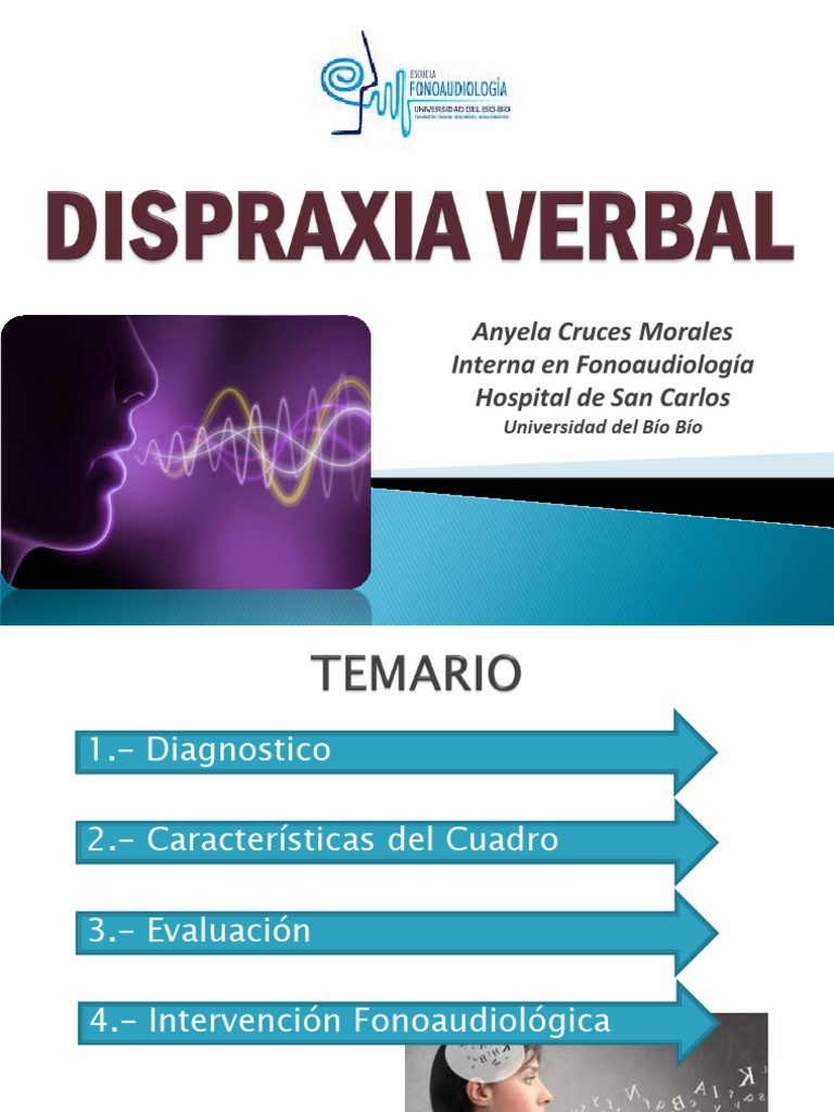 Dispraxia Verbal Diapositivas jqsjakj | Patología del habla y Lenguaje ...
