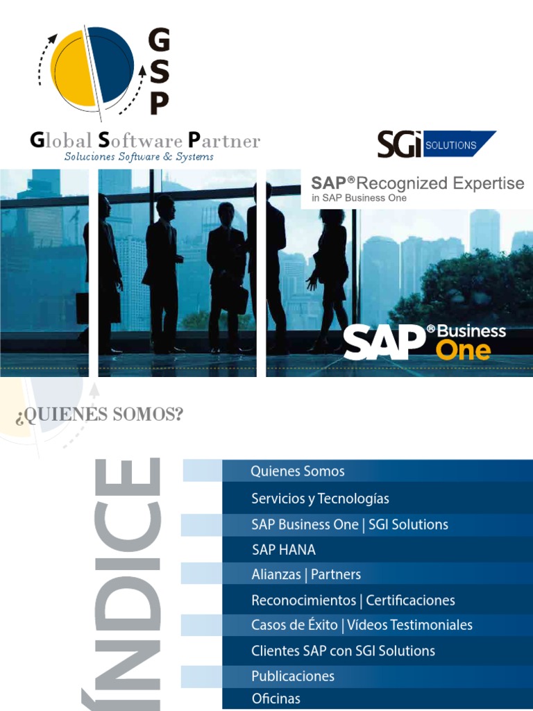 GSP Presentacioncorporativa Es | PDF | Sap Se | Contabilidad