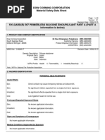 DC200 Silicone Fluid 100CS - MSDS | PDF | Fires | Firefighting