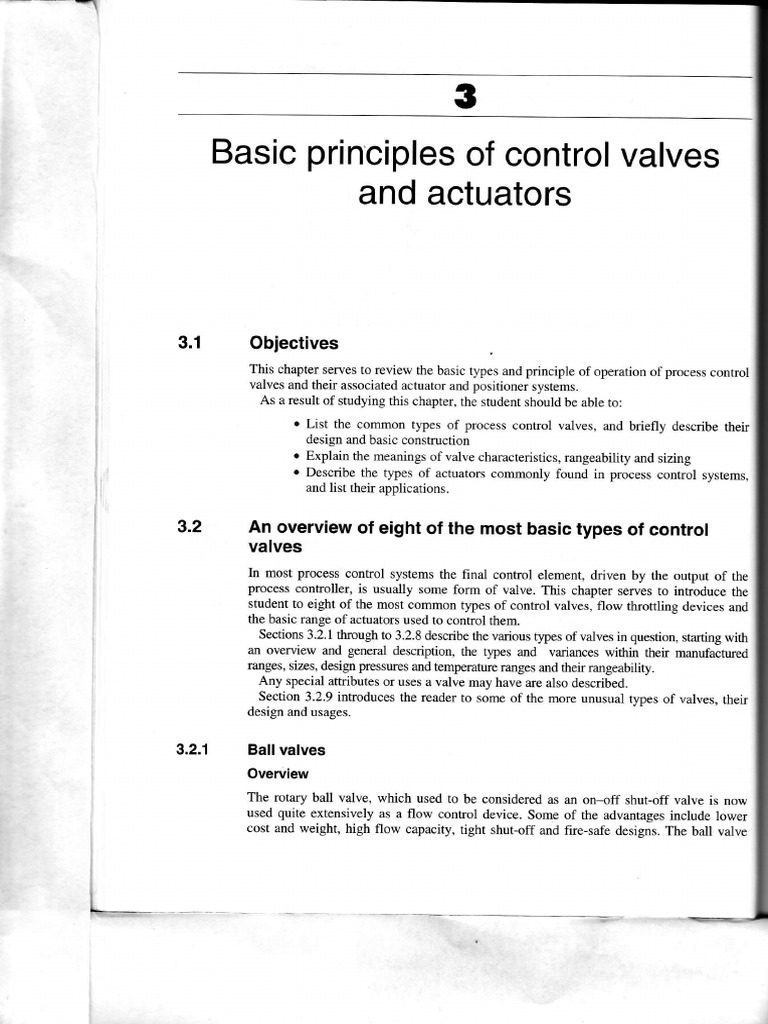 Basic principles of control valves and actuators | PDF | Valve | Home ...