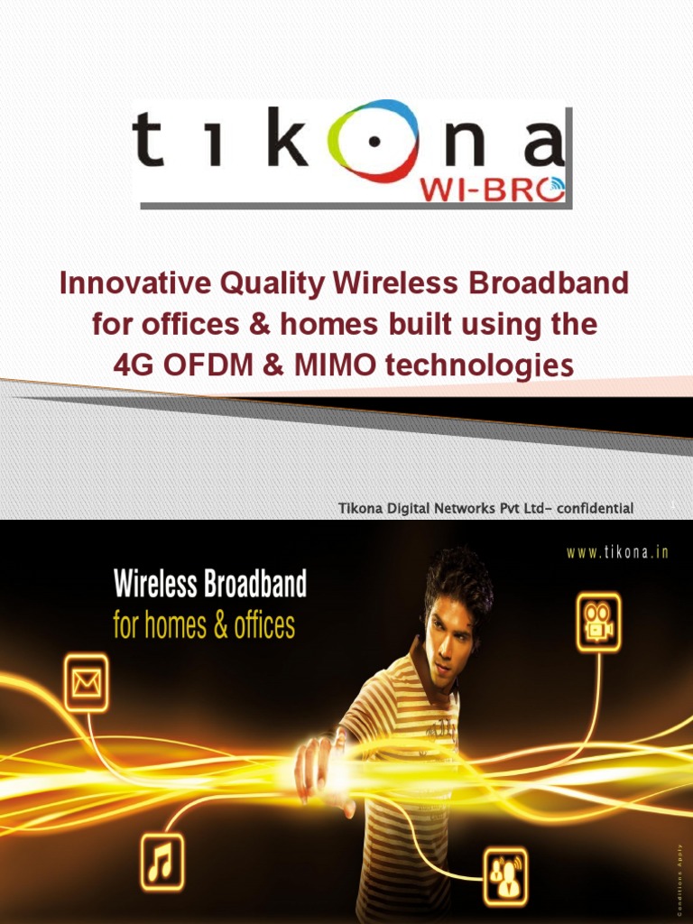Tikona Overview | PDF | Internet Access | Internet