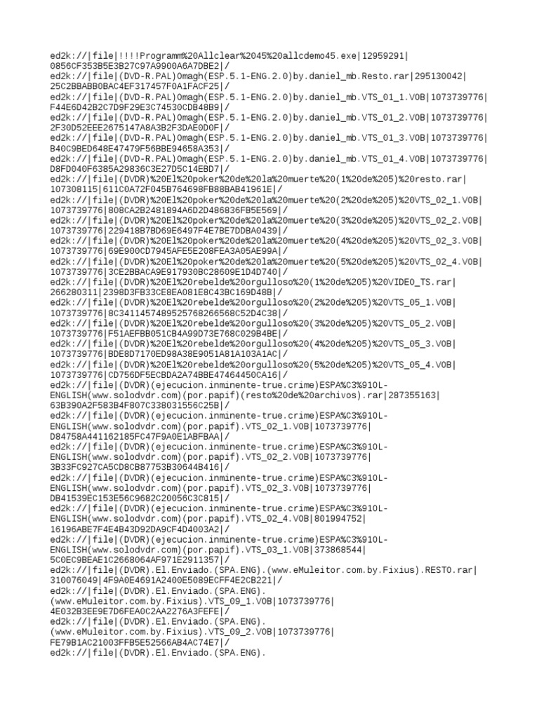 Emule - Incompletos | PDF | Computer File | Digital Audio