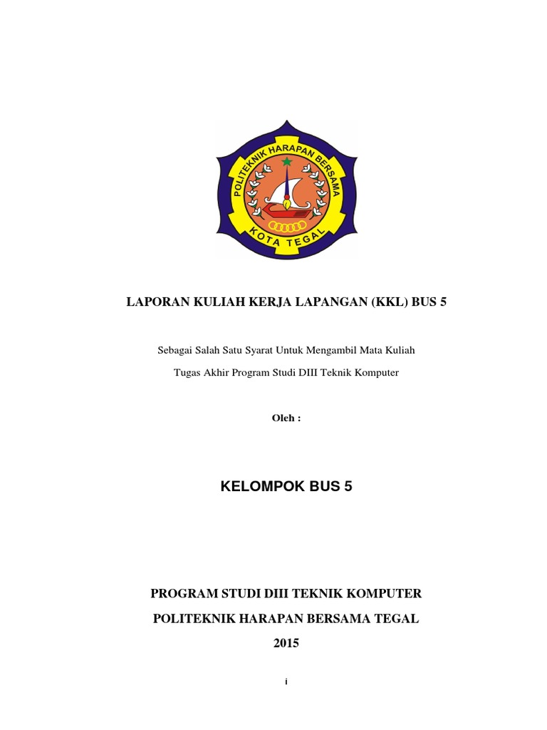 Contoh Laporan KKL | PDF